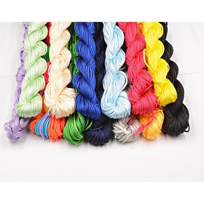 011 -Rattai — Fil de cordon en nylon,nouveau 30 couleurs 1.0mm 22m nœud ...