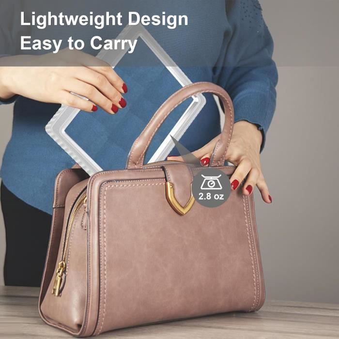 Loupe grossissante 5X pour la lecture, grande et légère offrant une zone de visualisation ...