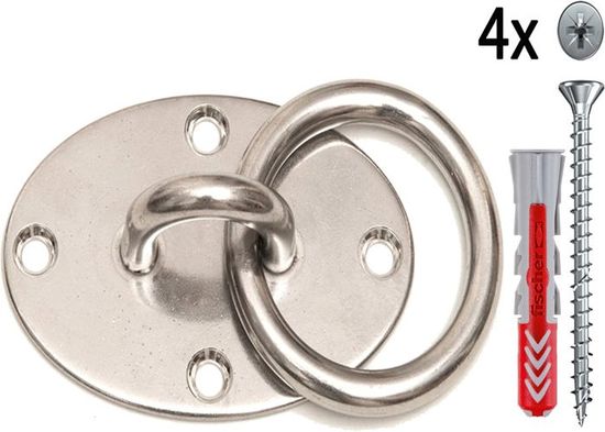 Mur et Montage au Plafond Acier Inoxydable pour Sling Basket ou Sac de ...