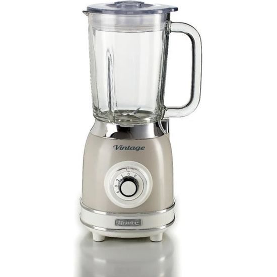 BLENDER VINTAGE GLASS 1000 WATTS 583 BEIGE ARIETE - Cdiscount ...