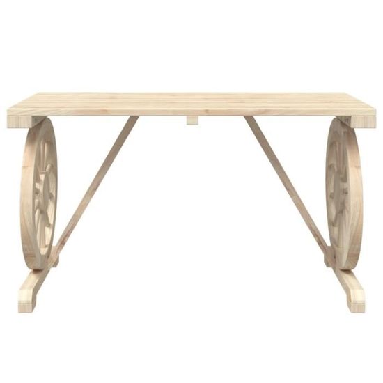 YUH Table de jardin 115x55x65 cm bois de sapin massif YH004 AB365113 - Cdiscount Jardin