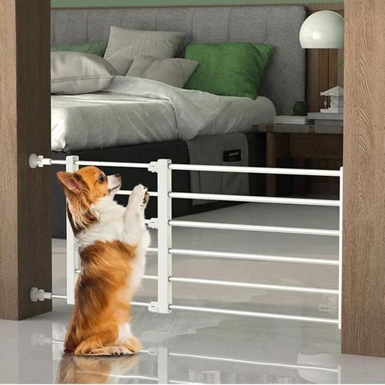 Barrière de Sécurité pour Enfants - Porte Rétractable Blanc - Amovible ...