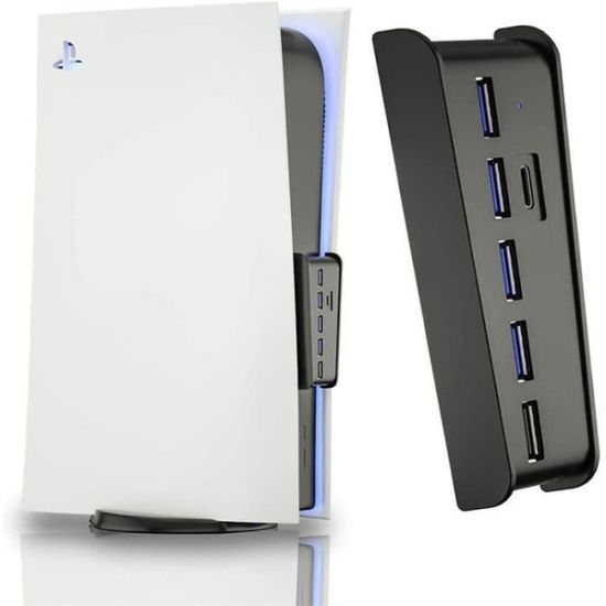 HUB POUR CONSOLE Adaptateur hub USB PS5 5 ports USB 20 USB et 1 ports ...