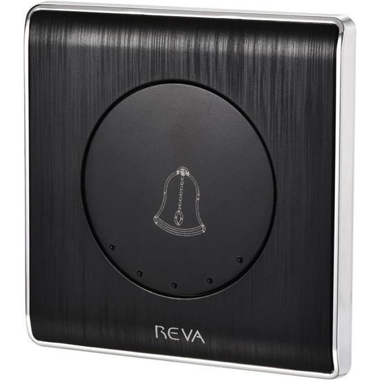 Bouton Poussoir De Sonnette Mural Carré Noir Ac 250 V 16 A Panneau Pc ...