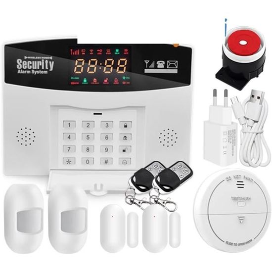 Système D'Alarme De Porte Wi-Fi Tuya Wifi Gsm Système D'Alarme À La Maison Alarme De Sécurité ...