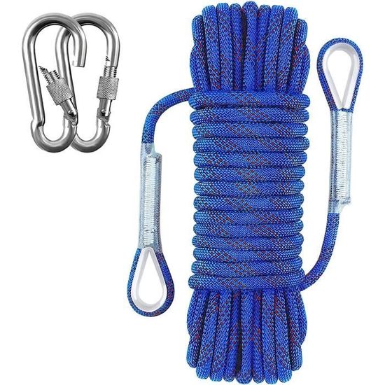 Corde Escalade, Corde D Escalade Avec Mousquetons, Corde De Rappel En ...