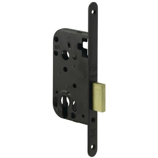 Serrure Multibat têtière acier noir Main Réversible Cond. 1 Axe en mm ...