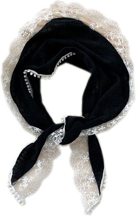 Lace Hair Bandanas Head Kerchief Pour Les Femmes Triangle Hair Scarf ...