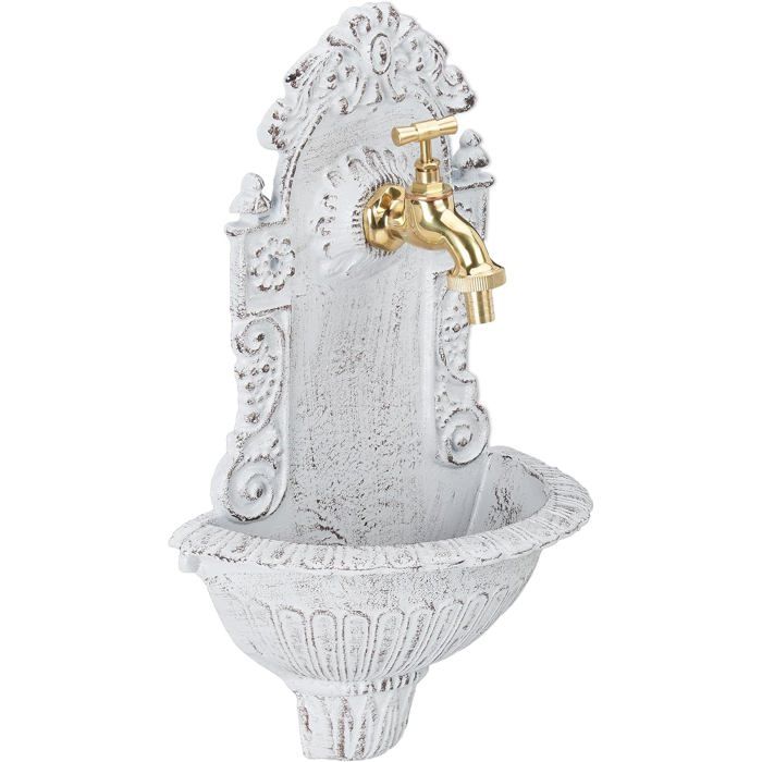 Fontaine Mural Style Antique,Robinet, Evier de Jardin, Fonte Alm, HlP ...