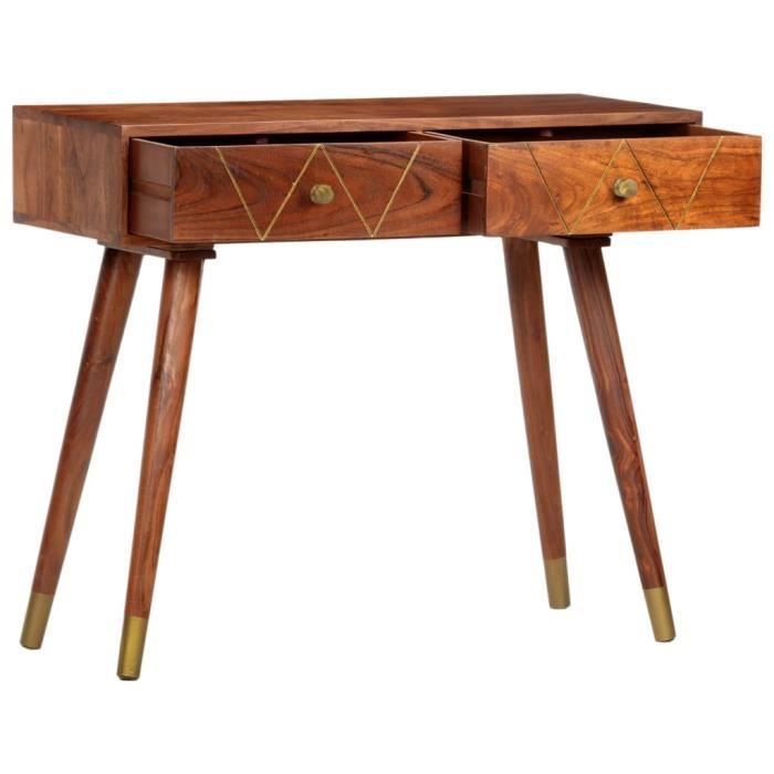 Table console 90x35x76 cm Bois d'acacia massif-ASH7037029325992 ...