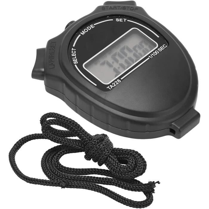 TA228 Chronomètre numérique portable Chronographe Entraînement aux ...