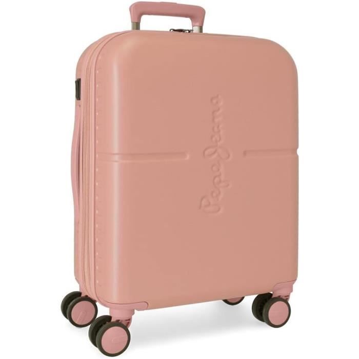 Highlight Valise De Cabine Rose 40 X 55 X 20 Cm Rigide Abs Fermeture ...