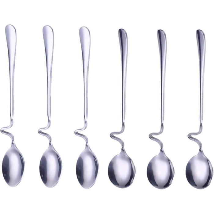 Cuillère à Miel et Confiture Cuillères à Café en Acier Inoxydable ...