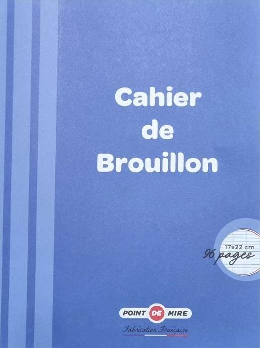 Cahier de brouillon - 17x22cm - 96 pages - 60g - Couleur Bleu - Cdiscount Beaux-Arts et Loisirs ...