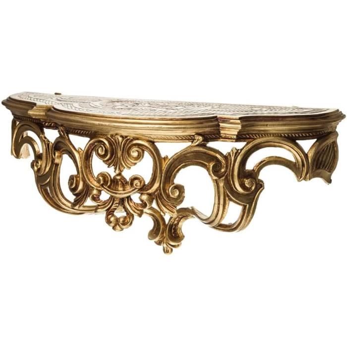 Baroque Console murale avec miroir, étagère, ornements antique Cp72 50 ...