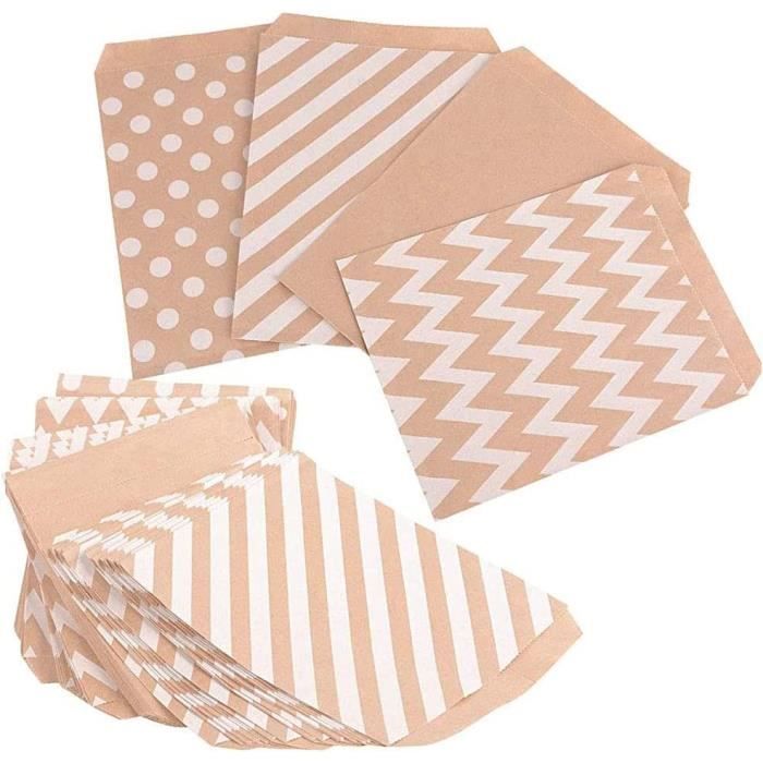 Sac Alimentaire Et Pour Sandwich - Cadeau Papier 100Pcs Sacs-Cadeaux ...