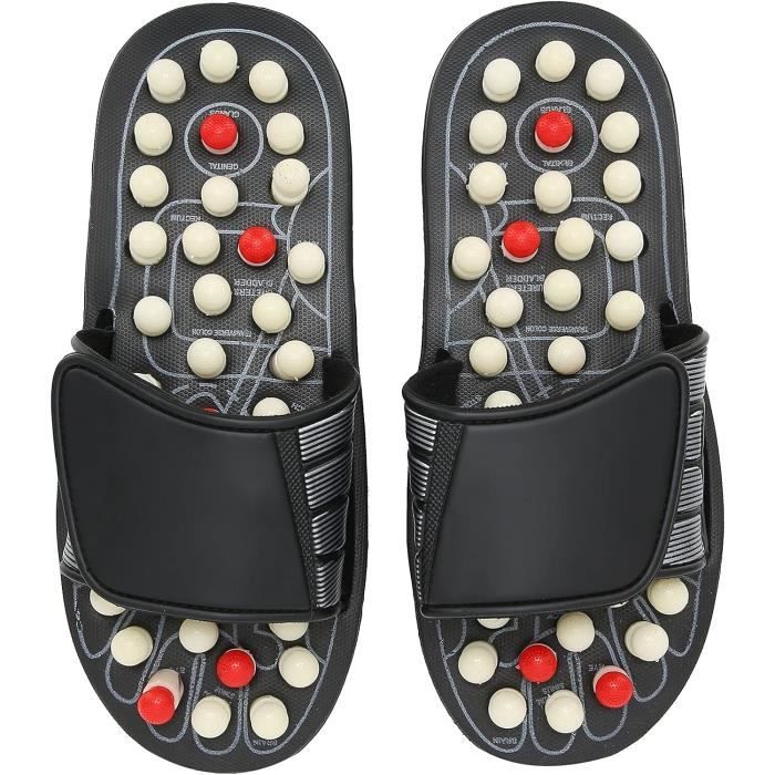 Pantoufles De Massage Des Pieds, Chaussons De Réflexologie De Massage ...