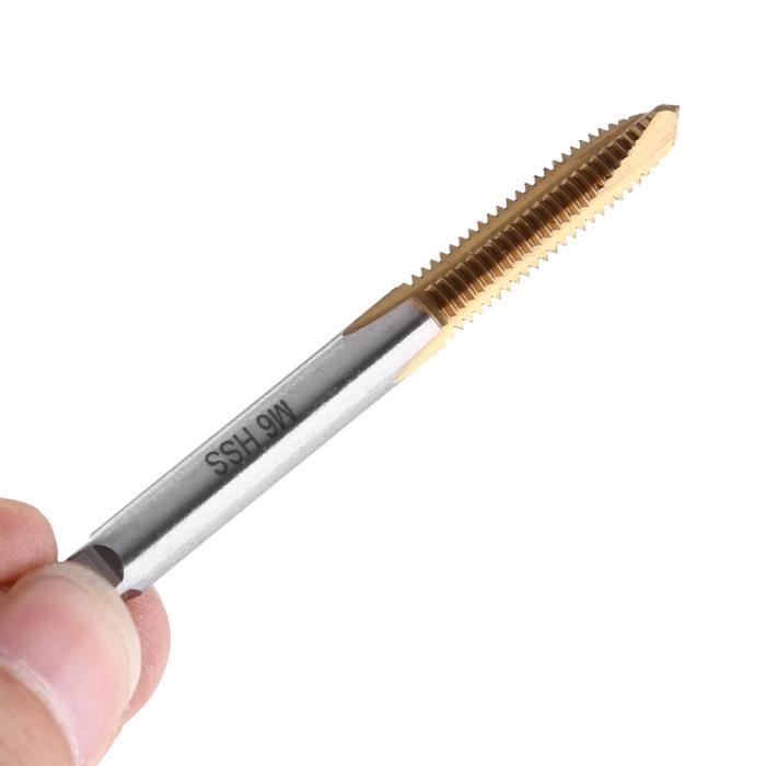 Kit de taraud à vis à filetage métrique - DILWE - M3 M5 M6 M8 - Acier ...