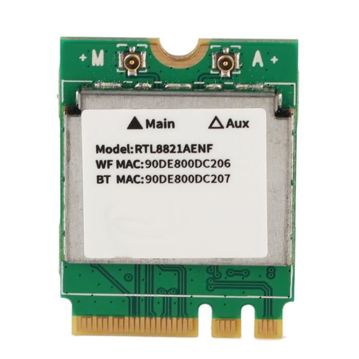 Carte WiFi Bluetooth 4.0 Adaptateur réseau WiFi sans fil double bande 2 ...