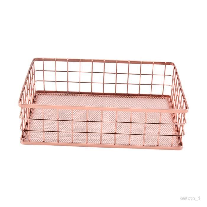 Panier de rangement en fer de bureau, panier de rangement de fruits en ...
