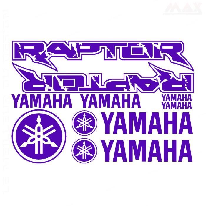 9 stickers RAPTOR – VIOLET – YAMAHA sticker RAPTOR - YAM425 - Cdiscount ...