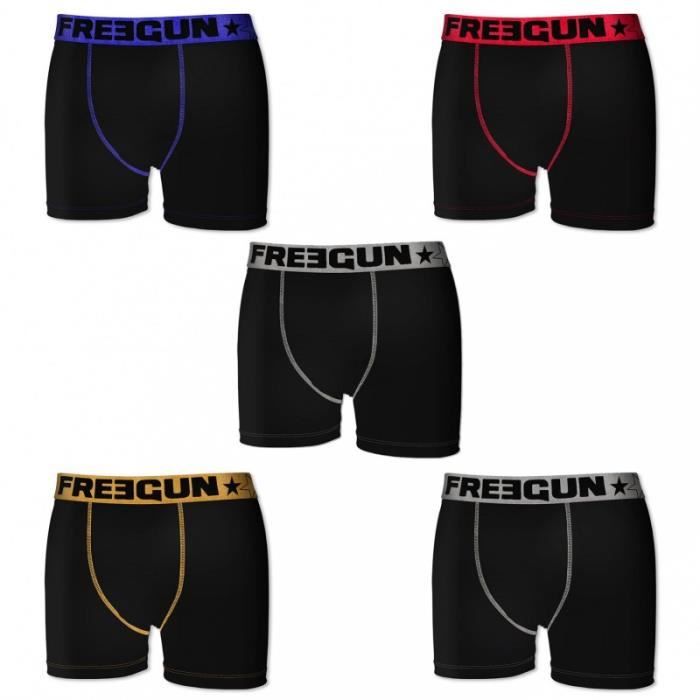 FREEGUN Caleçon Homme Léger, Boxer Homme, Ajustement Parfait, Agréable ...