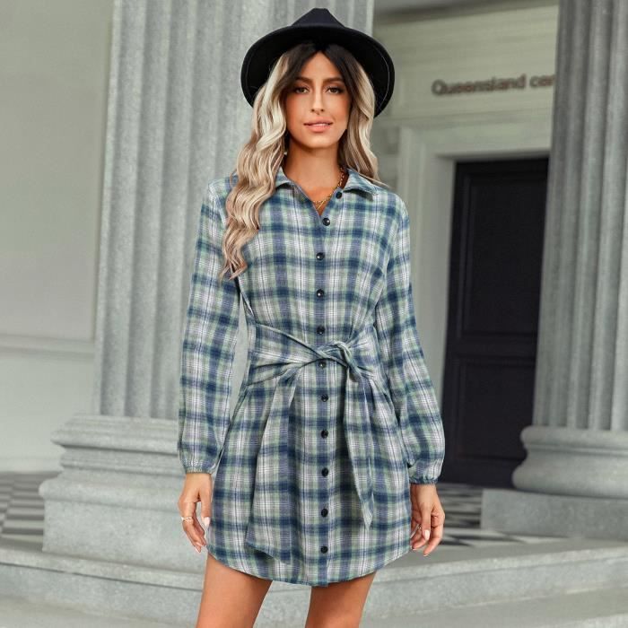 ROBE 2023 automne hiver nouvelles femmes unique boutonnage mode à ...