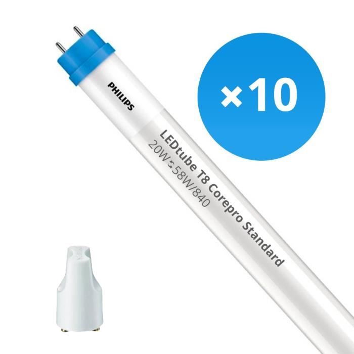 Lot 10x Philips Tube LED T8 CorePro (EM/Direct 230V) Standard Output ... Lot 10x Philips Tube LED T8 CorePro (EM/Direct 230V) Standard Output ...