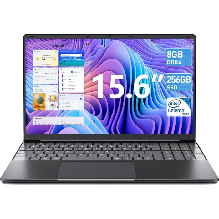 15,6" Ordinateur Portable 8 Go Ram 256 Go Ssd Rom Pc Portable (Tf 512 ...