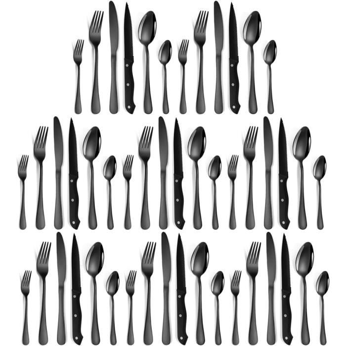 Couverts De Table 8 Personnes, Menagere 48 Pieces Set De Couvert ...