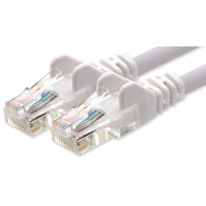 Câble réseau Cat.6 (ensemble), câble Ethernet Cat6, câble LAN, 1000 ...