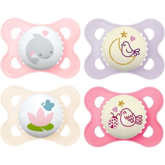 MAM Day Night Silicone Sucette 0-6 mois, lot de 4,206 - Cdiscount Puériculture & Eveil bébé