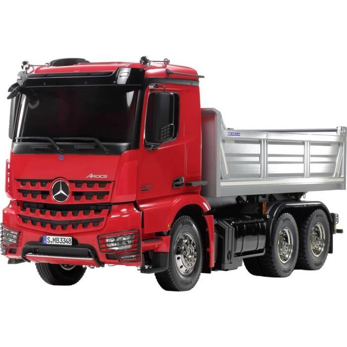 Camion RC Mercedes Benz Arocs 3348 Hinterkipper 1:14 - Tamiya - Kit à ...