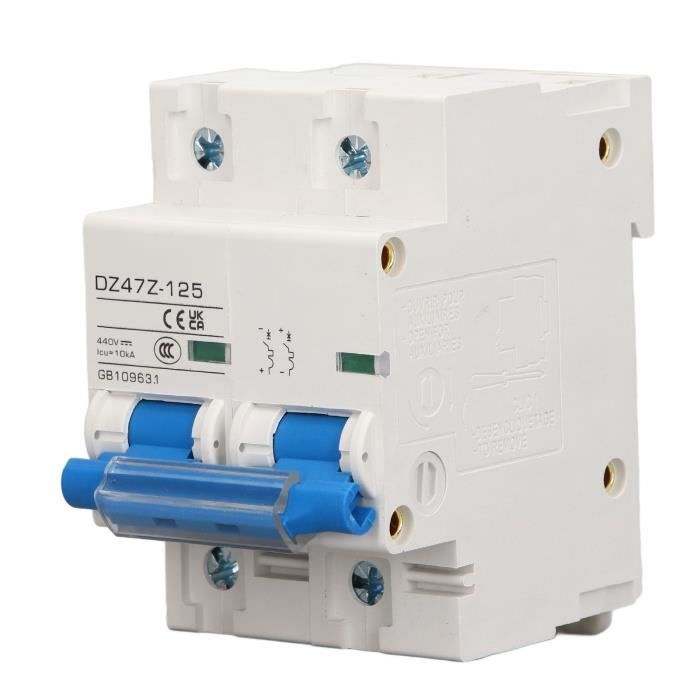 Tbest Disjoncteur CC PV Disjoncteur cc 10KA 2P interrupteur de déconnexion cc à courant élevé ...