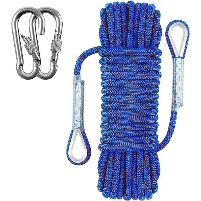 Corde Escalade, Corde D Escalade Avec Mousquetons, Corde De Rappel En ...