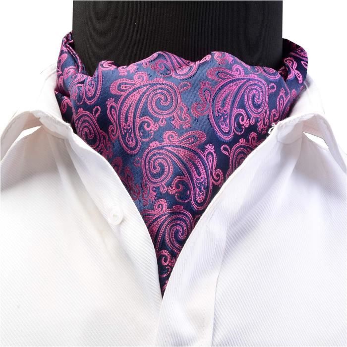 Cravat Cravat À Nouer Soi-Même Motif Cachemire Jacquard Tissé Floral ...