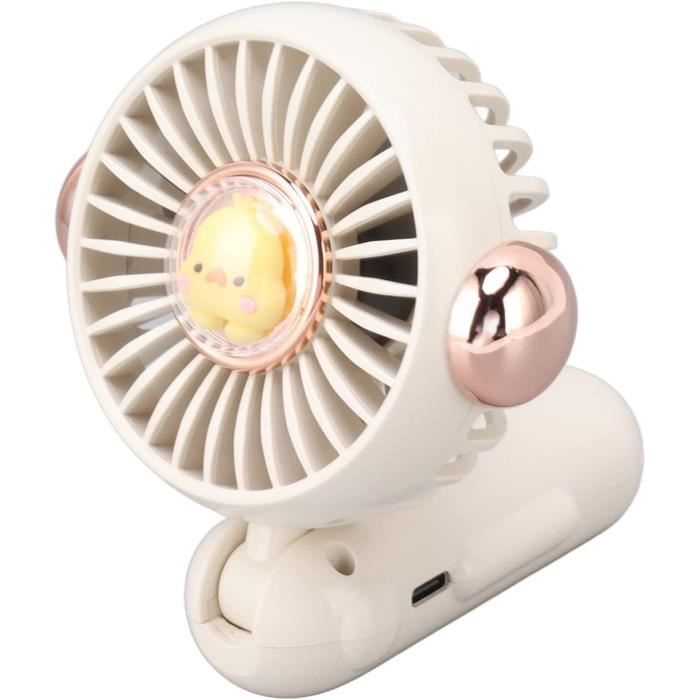 Mini ventilateur portatif, Rechargeable par USB, pliable, réglable ...