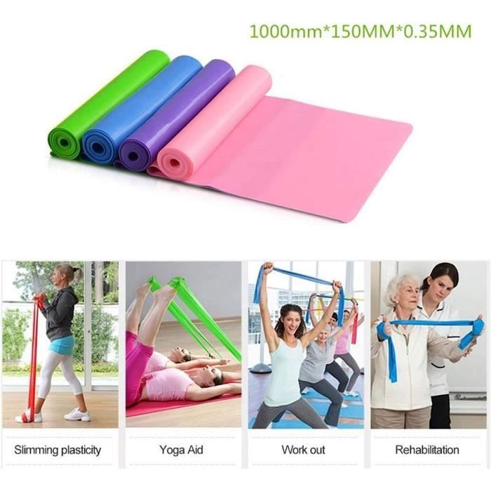 Fitness Bande élastique Pliates Bandes de résistance Gym Fitness ...