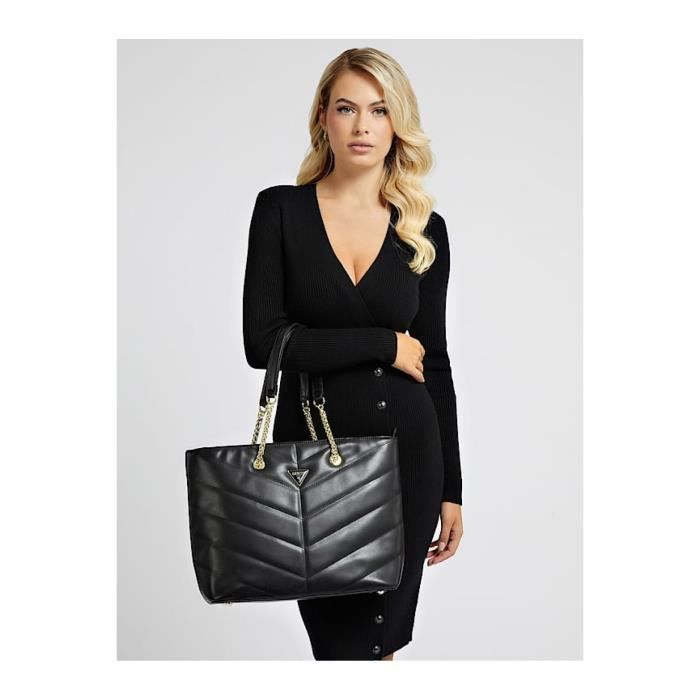 Cabas capitonné cuir PU Natalie - Guess jeans - Femme - Cdiscount ...
