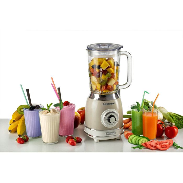BLENDER VINTAGE GLASS 1000 WATTS 583 BEIGE ARIETE - Cdiscount ...