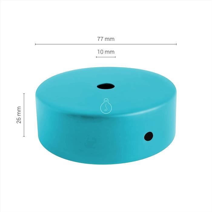 Auvent De Plafond En Métal, Cache Fil Pour Lustre Couleur Turquoise ...