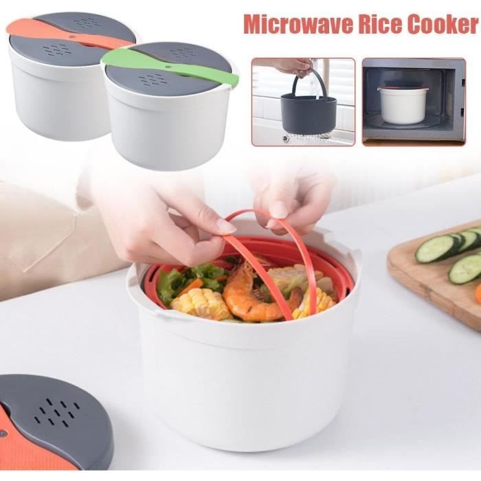 Cuiseur À Riz Cuit À La Vapeur Pour Micro-Ondes - Cuisson À Riz Spéciale Pour Four À Micro-Ondes ...