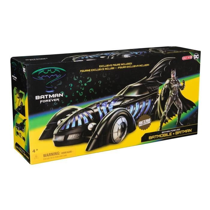 SPIN MASTER PACK BATMOBILE + FIGURINE BATMAN FOREVER DC Retro ...
