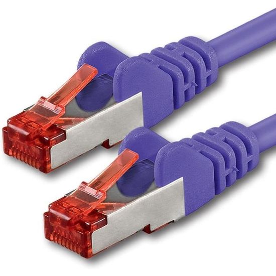 5m pourpre 1 pièce CAT6 Câble Ethernet Réseau RJ45 8P8C 1000 Mo-s ...