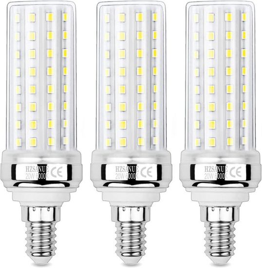 LED Ampoule Mas 20W 150W quivalent Ampoules Incandescence E14 Petit Edison Vis Ampoules 6000K ...