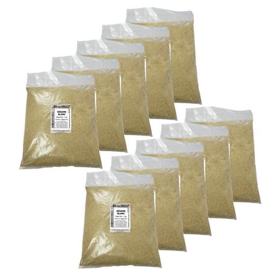 Bontout - Lot 10x Sésame blanc - Sachet 1kg - Cdiscount Au quotidien