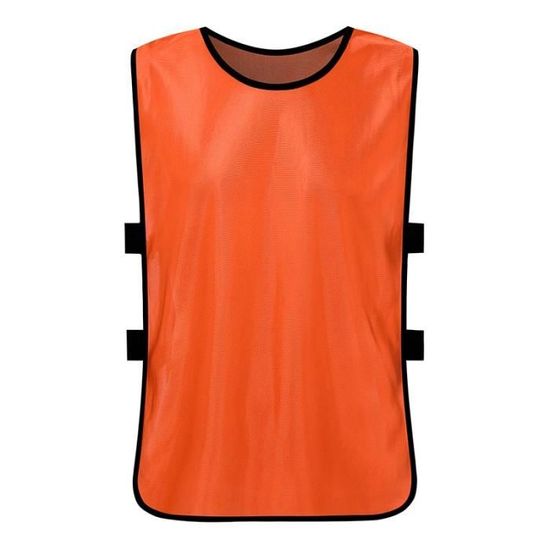 Orange - Maillot de Football sans manches pour adultes, 6 pièces ...