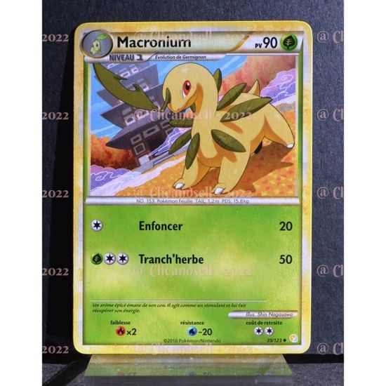 Carte Pokémon 35-123 Macronium 90 PV HeartGold SoulSilver NEUF FR - Cdiscount Jeux - Jouets