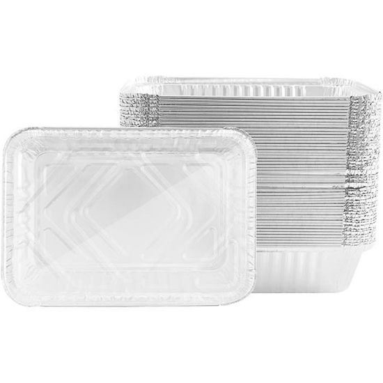 Plat En Aluminium Jetable, Plateau En Aluminium Jetable, 25 Grands ...