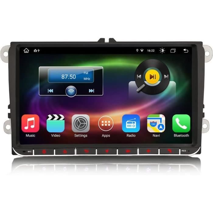 8 cœurs Android 11 Autoradio Sat Nav 9 Pouces pour VW Passat Golf 5-6 Polo Touran Tiguan T5 EOS ...